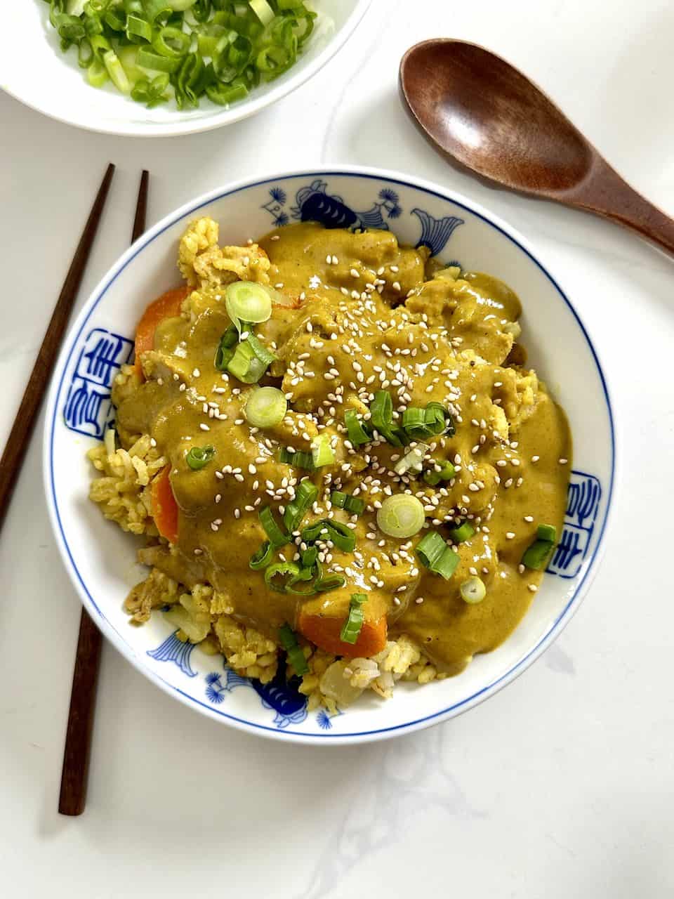 Rice Cooker Curry Chicken & Coconut Rice - Herman at Home