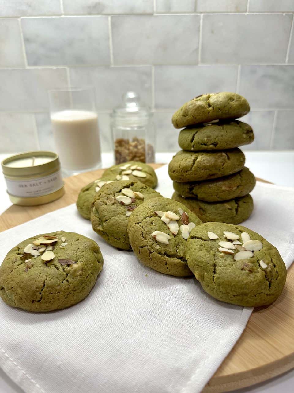 Matcha Mochi Stuffed Cookies - Soft-Baked and Delicious!