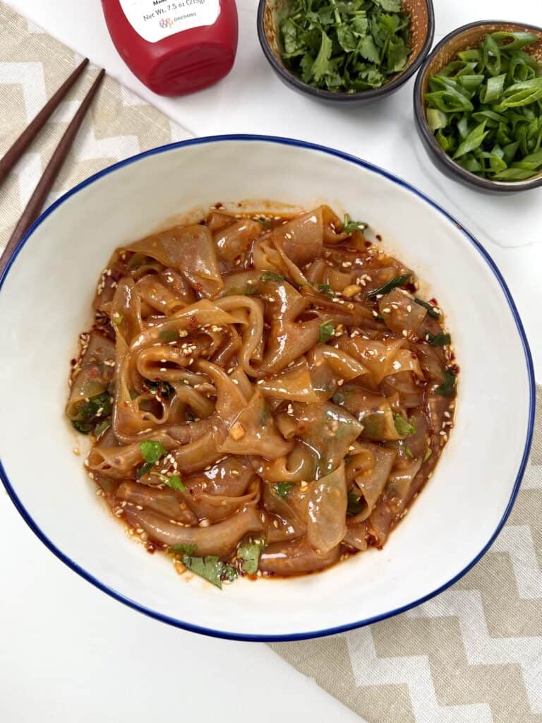 Gochujang Chili Oil Rice Paper Noodles - Herman at Home