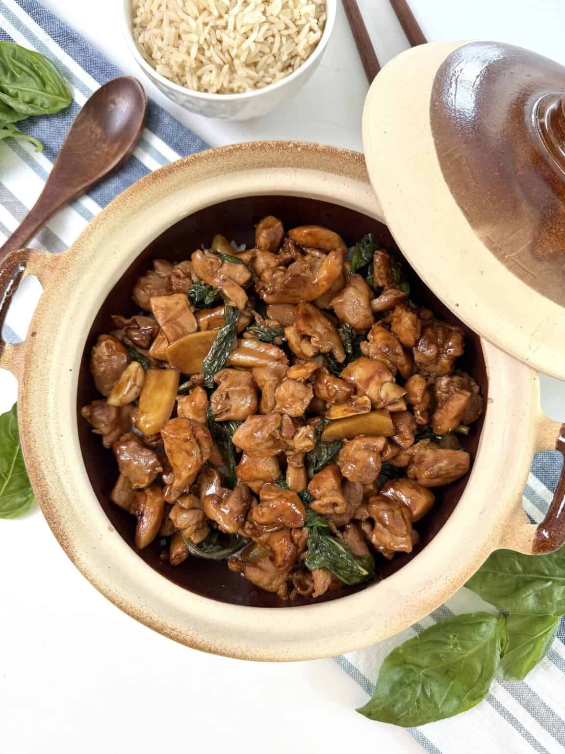 Taiwanese Three Cup Chicken (San Bei Ji) Recipe