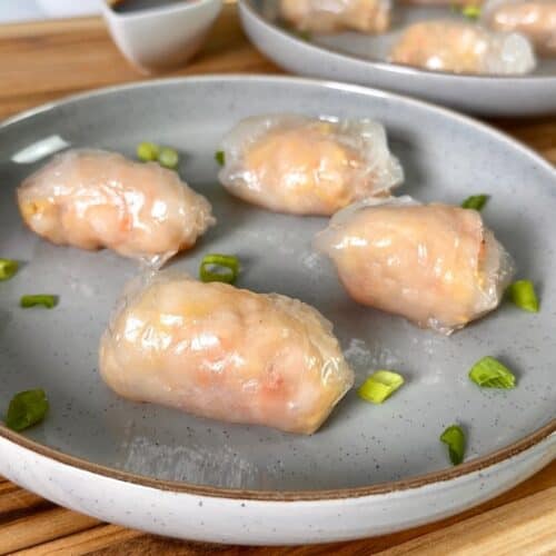 Steamed Rice Paper Shrimp Dumplings (Har Gow 虾饺)