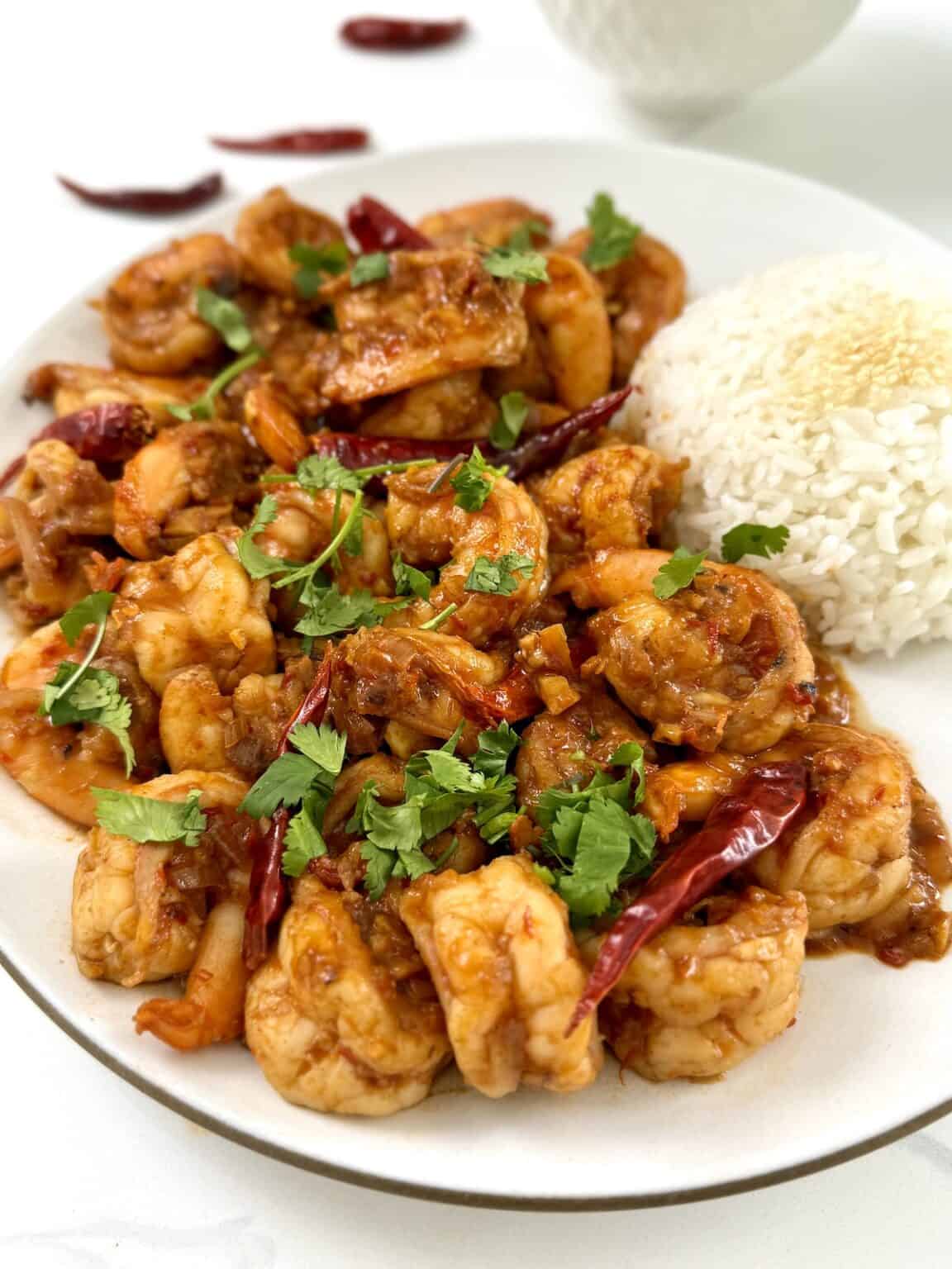 Chili Garlic Shrimp - Easy and Flavorful! - Herman at Home