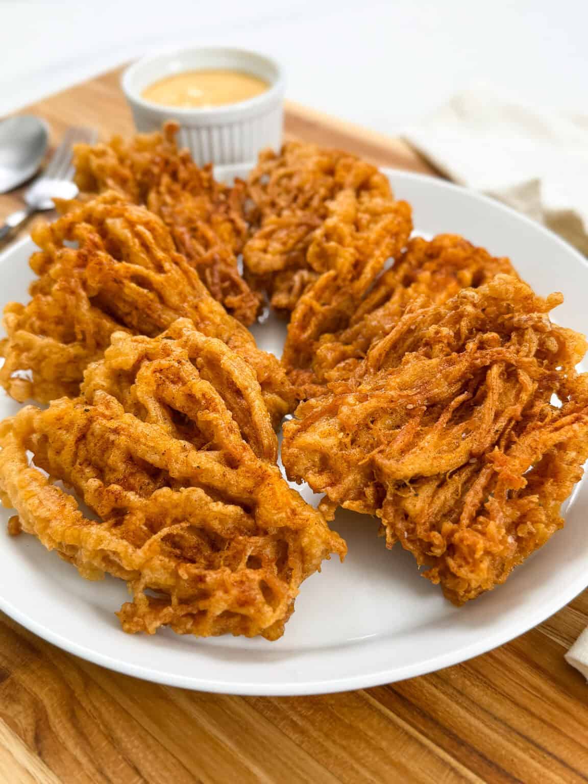 Fried Enoki Mushrooms with Chili Crisp Mayo - Herman at Home