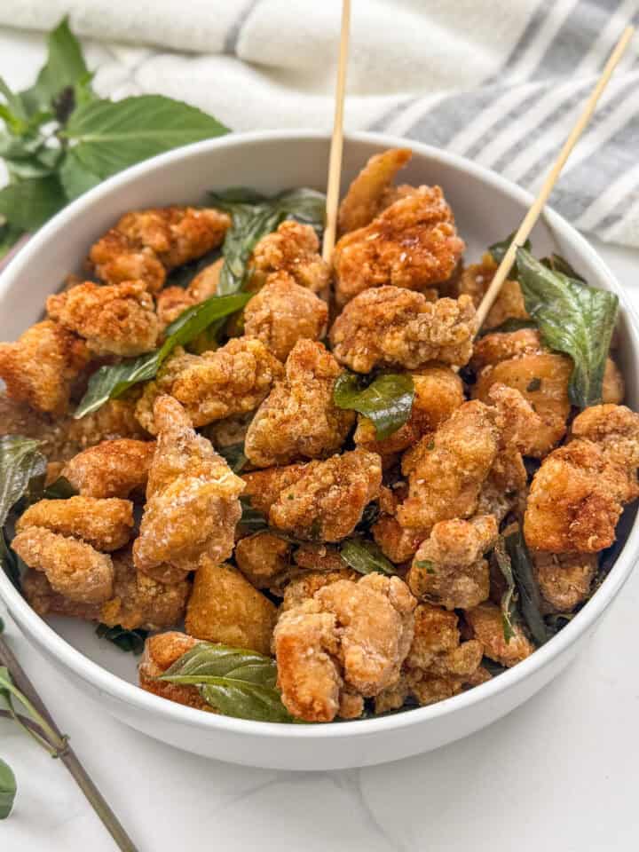 Taiwanese Popcorn Chicken - Crispy and Crunchy! - Herman at Home