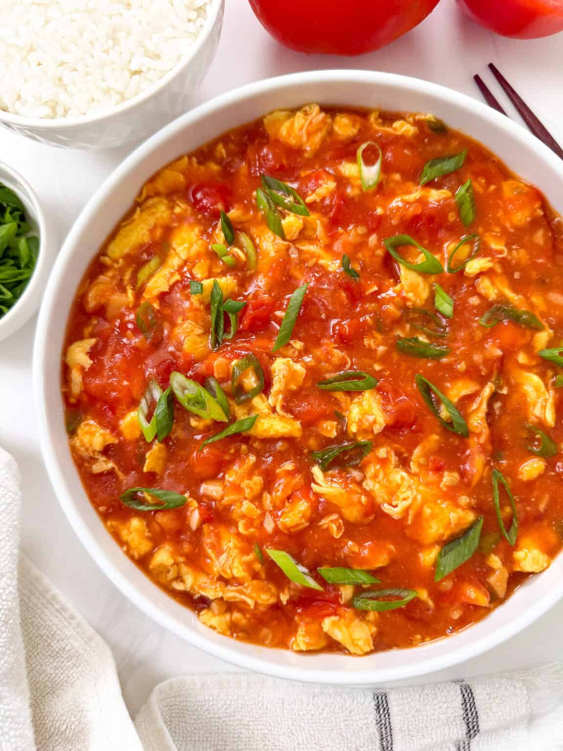 Chinese Tomatoes and Eggs Stir-Fry - Herman at Home