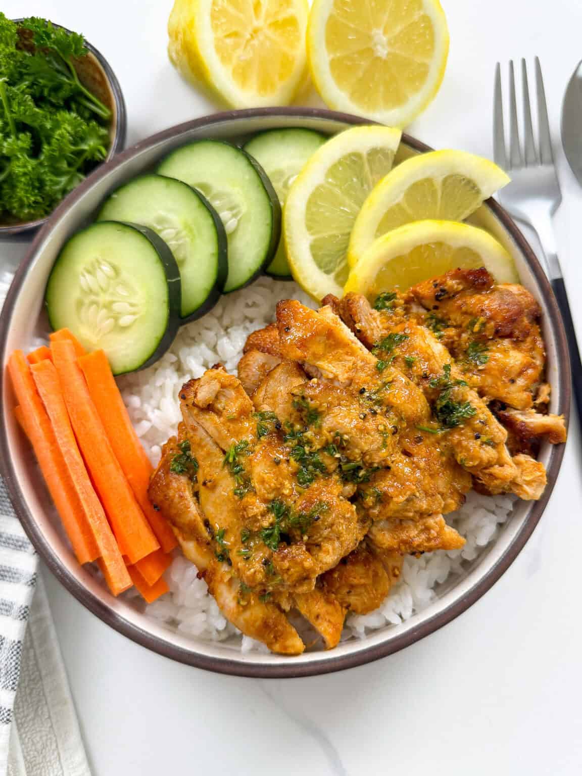 Lemon Pepper Butter Chicken (Air Fryer or Oven) - Herman at Home