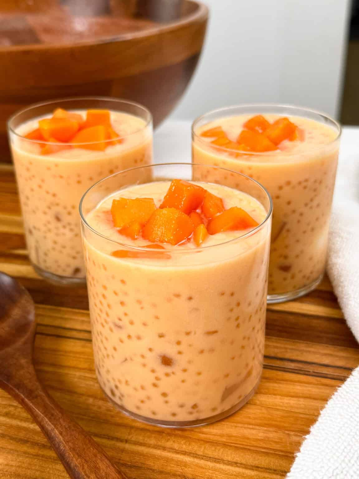 Papaya Sago - Sweet, Refreshing Dessert! - Herman at Home