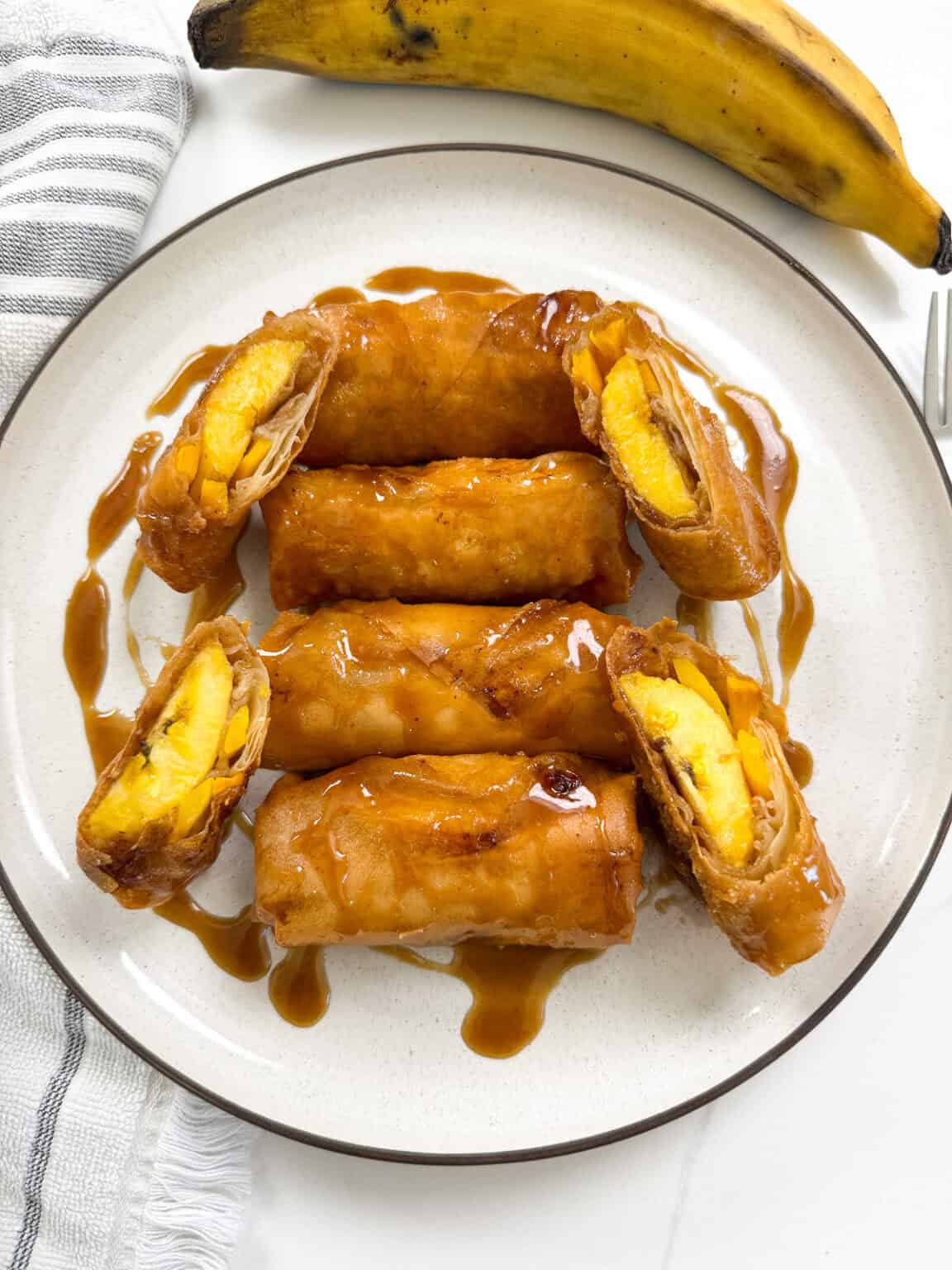 Banana Lumpia (Filipino Turon) - Herman at Home