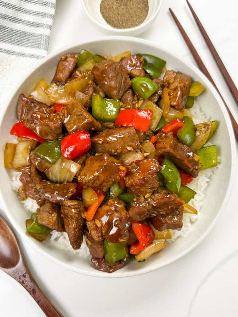 Black Pepper Beef - Better Than Take-Out! - Herman at Home