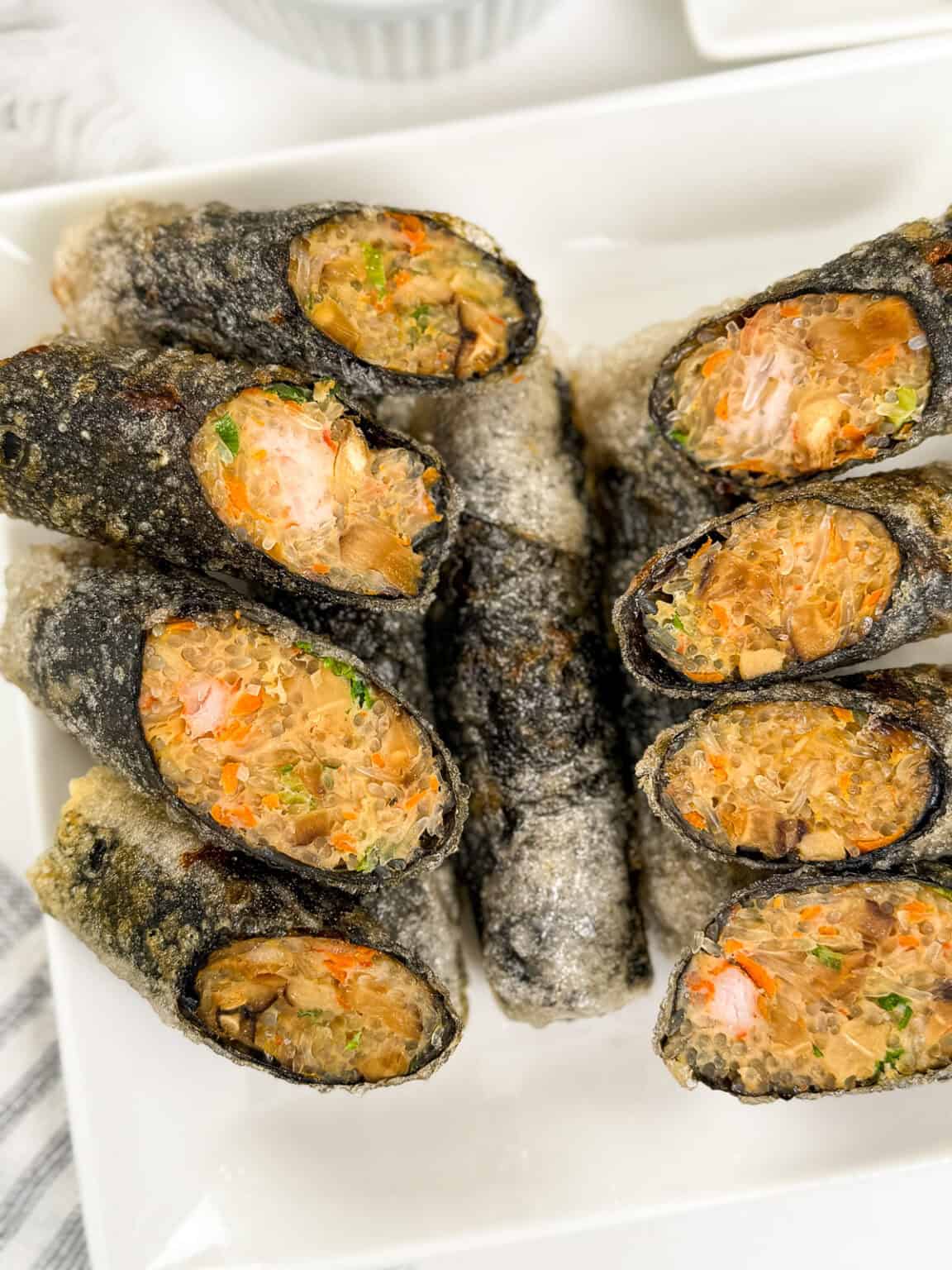 Crispy Rice Paper Seaweed Rolls - Herman at Home