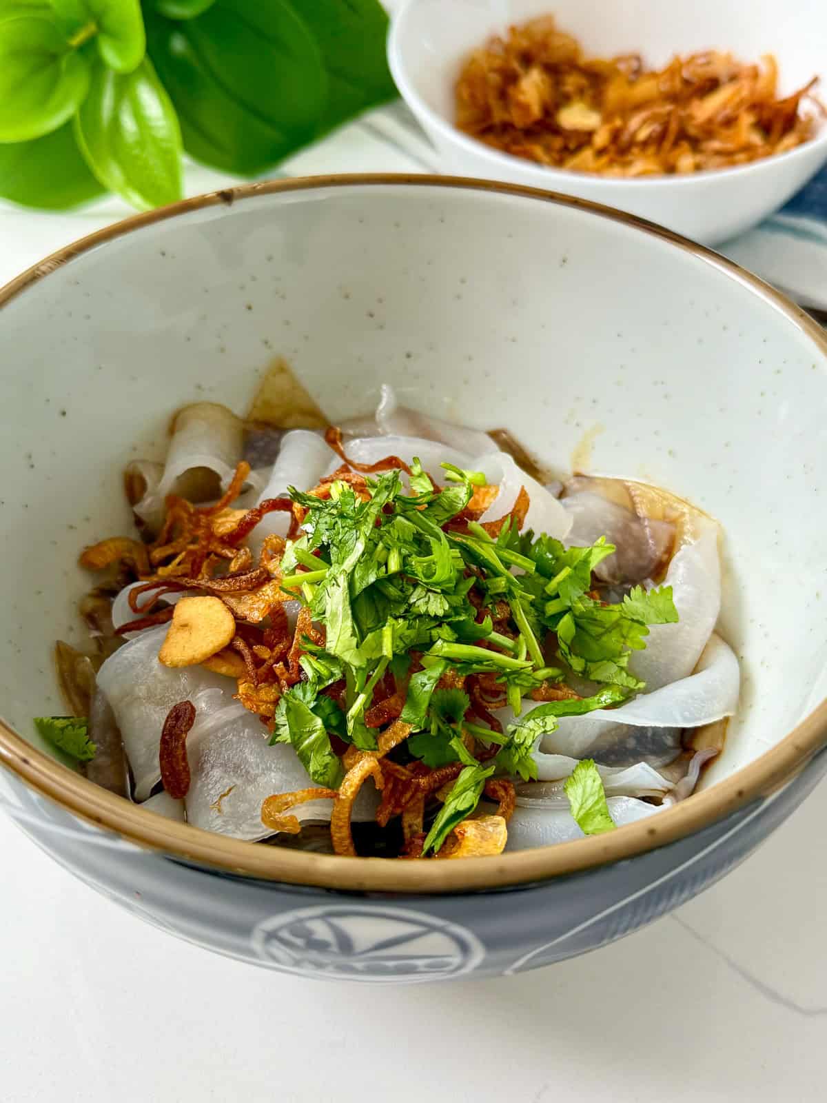 Shallot Oil Rice Paper Noodles - Herman at Home