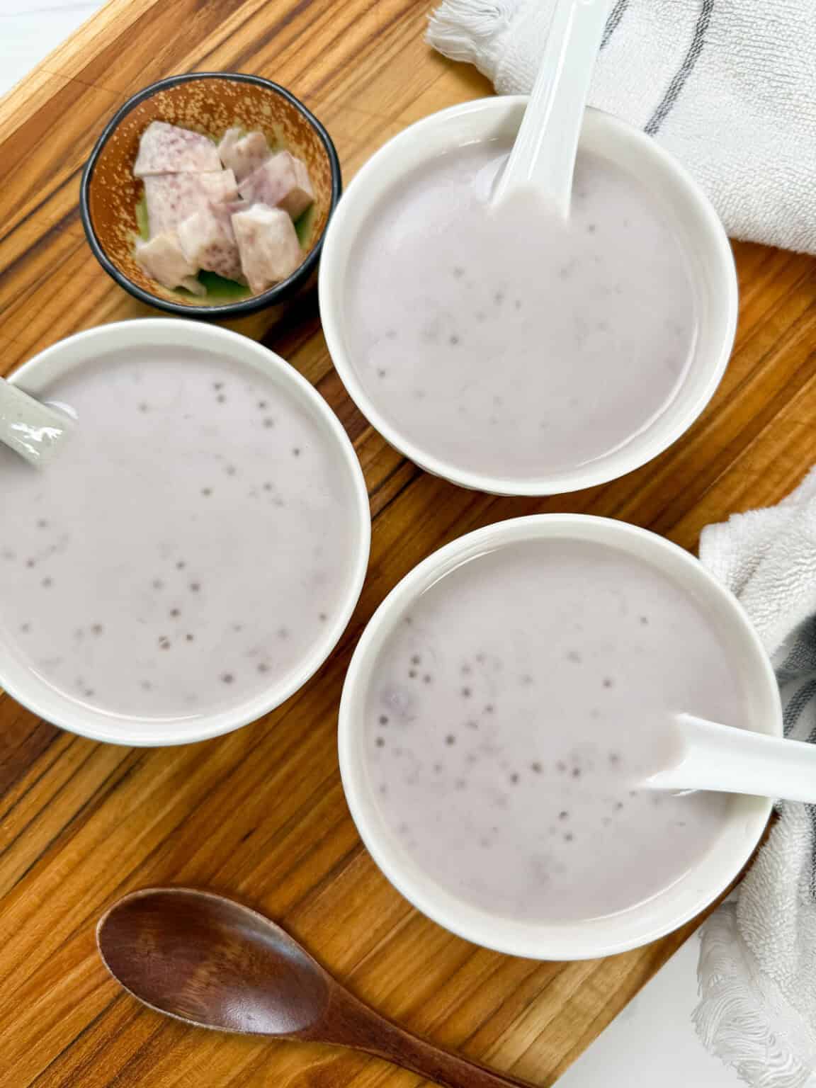 Taro Sago (in the Rice Cooker) - Herman at Home