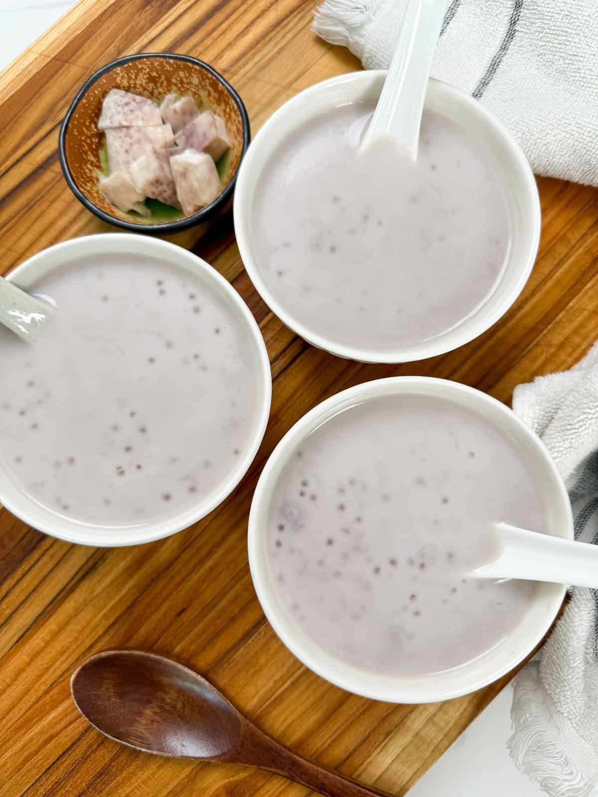 Taro Sago (in the Rice Cooker) - Herman at Home