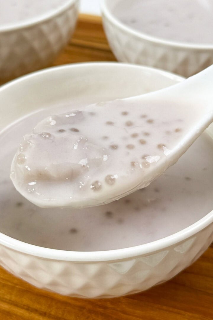 Taro Sago (in the Rice Cooker) - Herman at Home