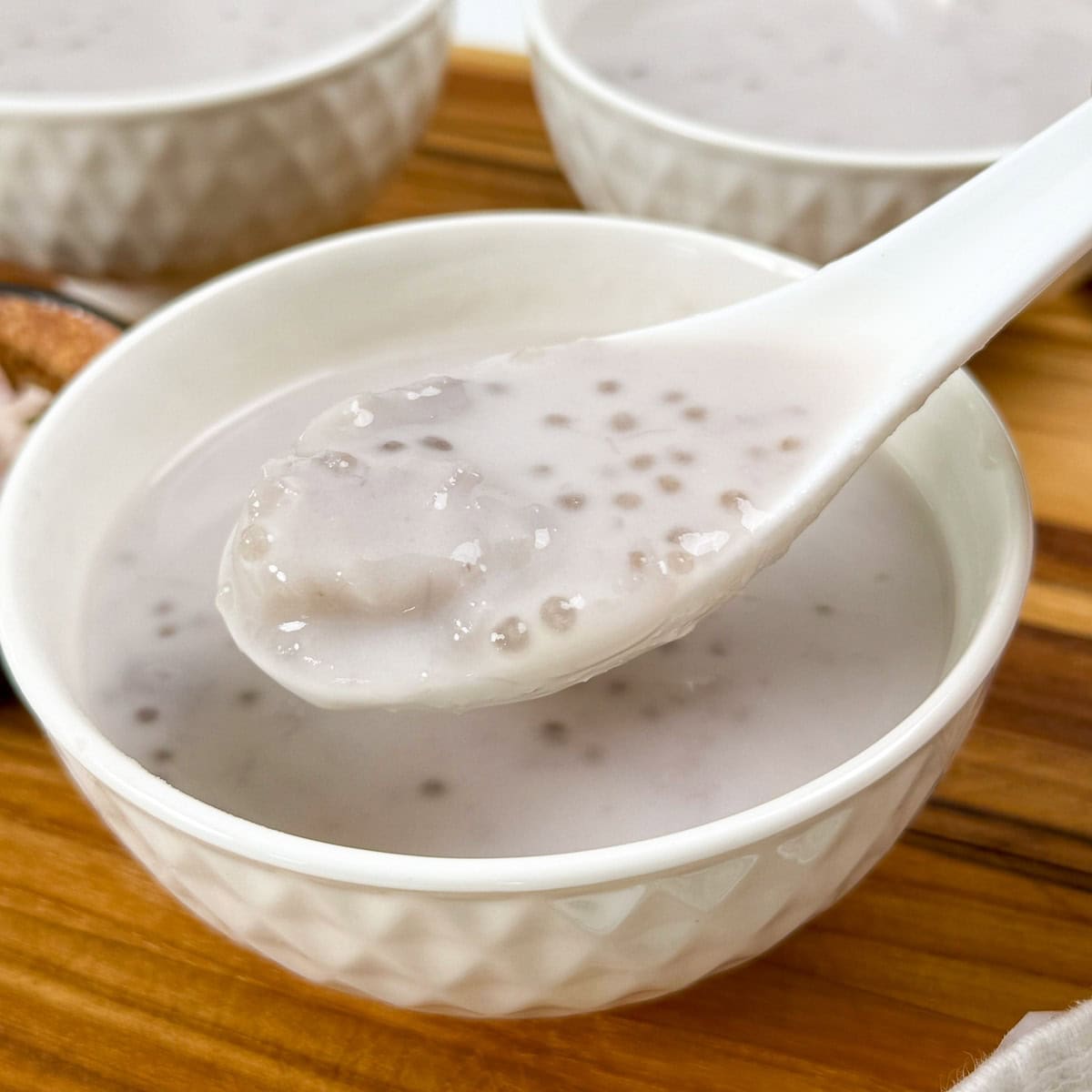 Taro Sago (in the Rice Cooker) - Herman at Home