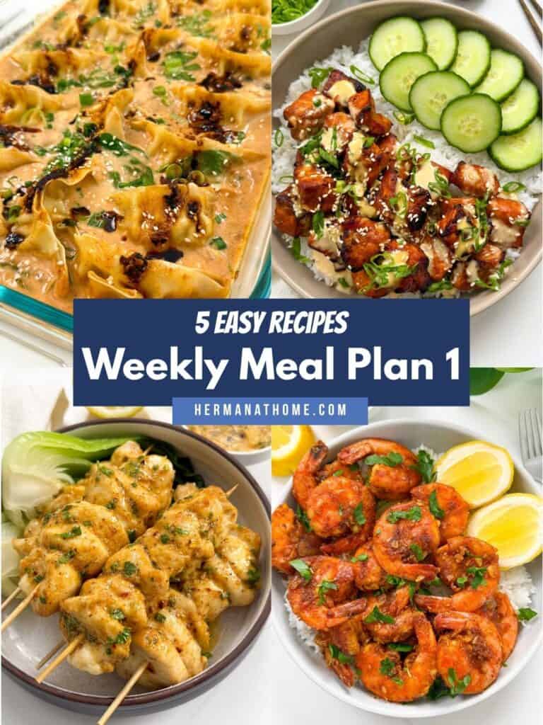 Weekly Meal Plan 1 - Herman at Home