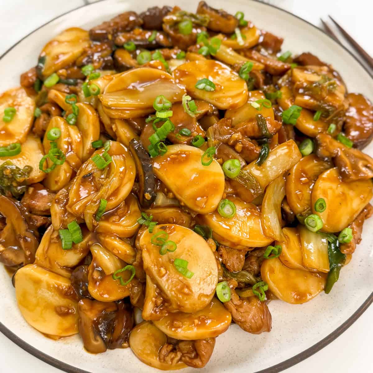 Shanghai Rice Cakes - Herman at Home