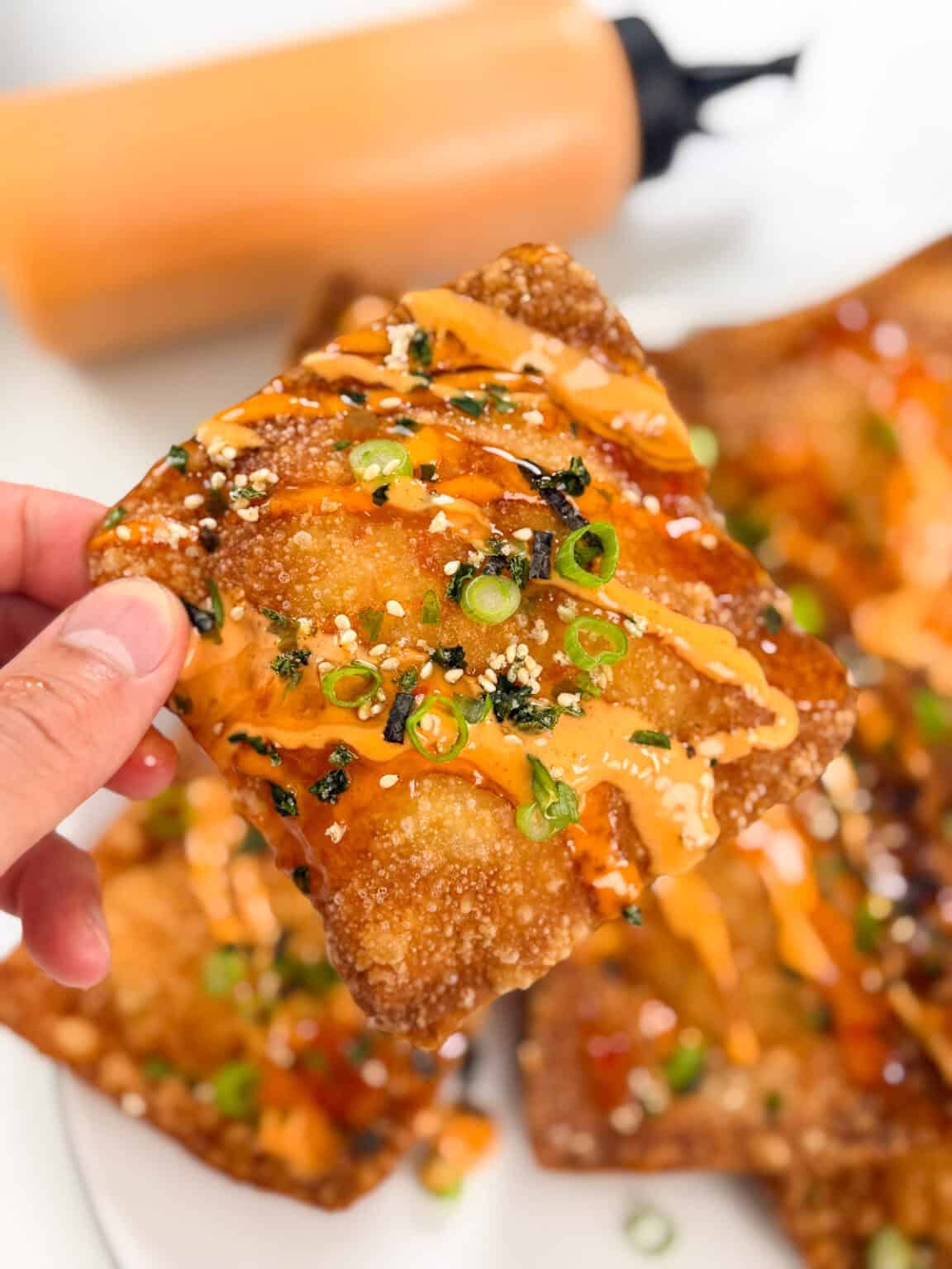 Crab Rangoon Nachos - Herman at Home
