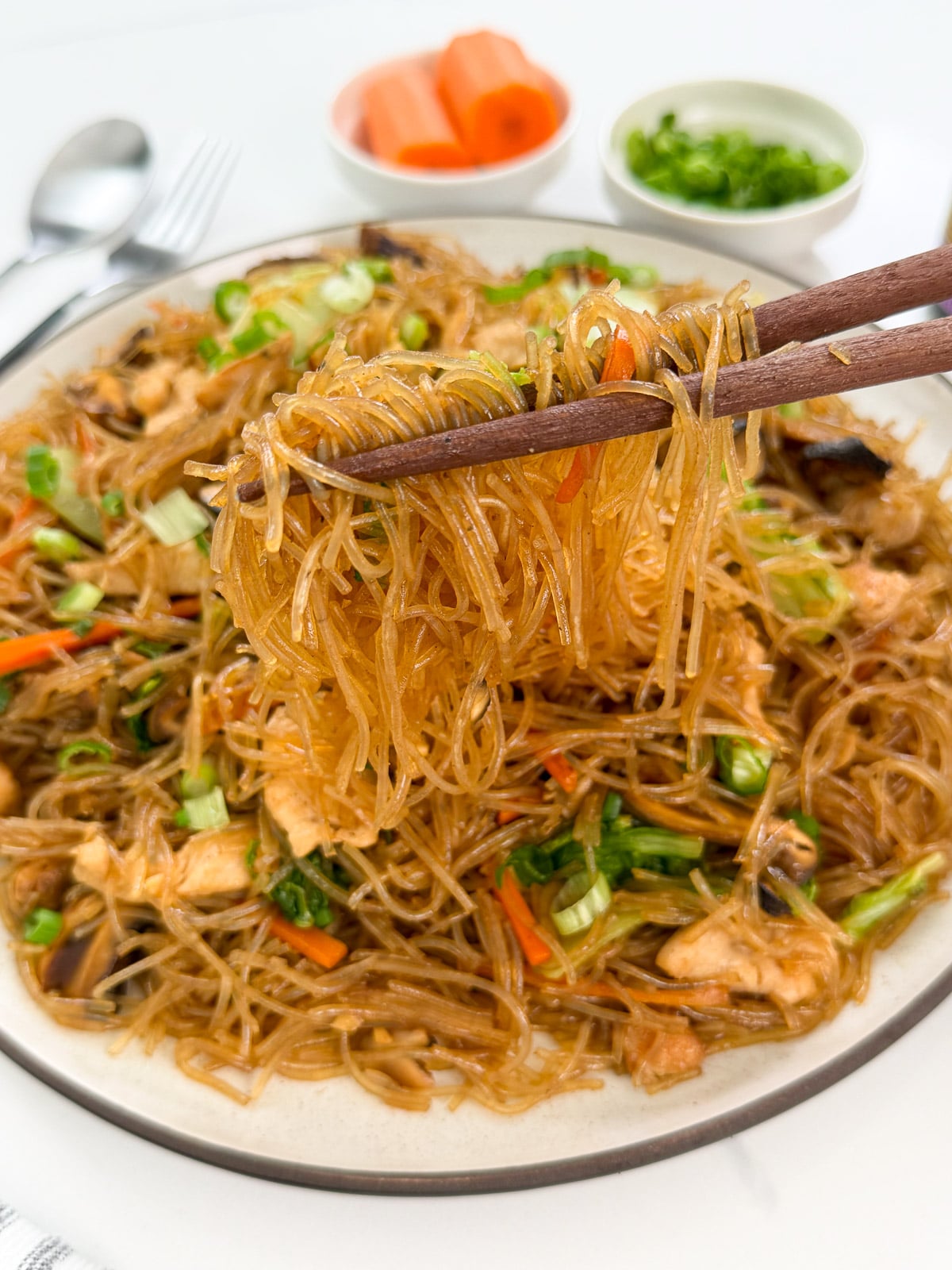 Stir-Fry Glass Vermicelli Noodles - Herman at Home